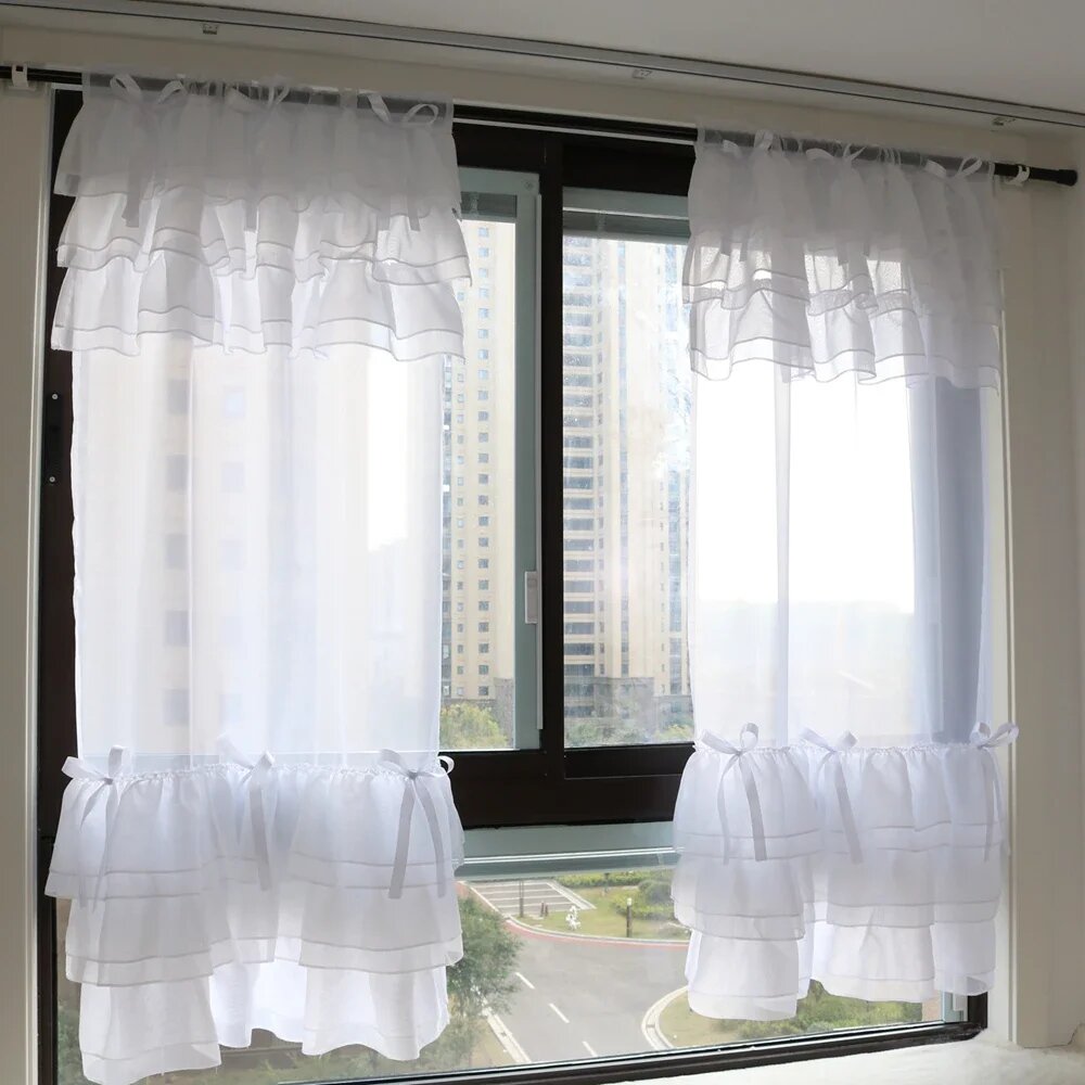 Голладдо шифоновые шторы с рюшами 2 шт.