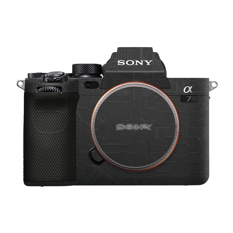Защитная пленка для камеры Sony A74 с черным циркуитным рисунком - Устойчивая к царапинам, матовая поверхность для