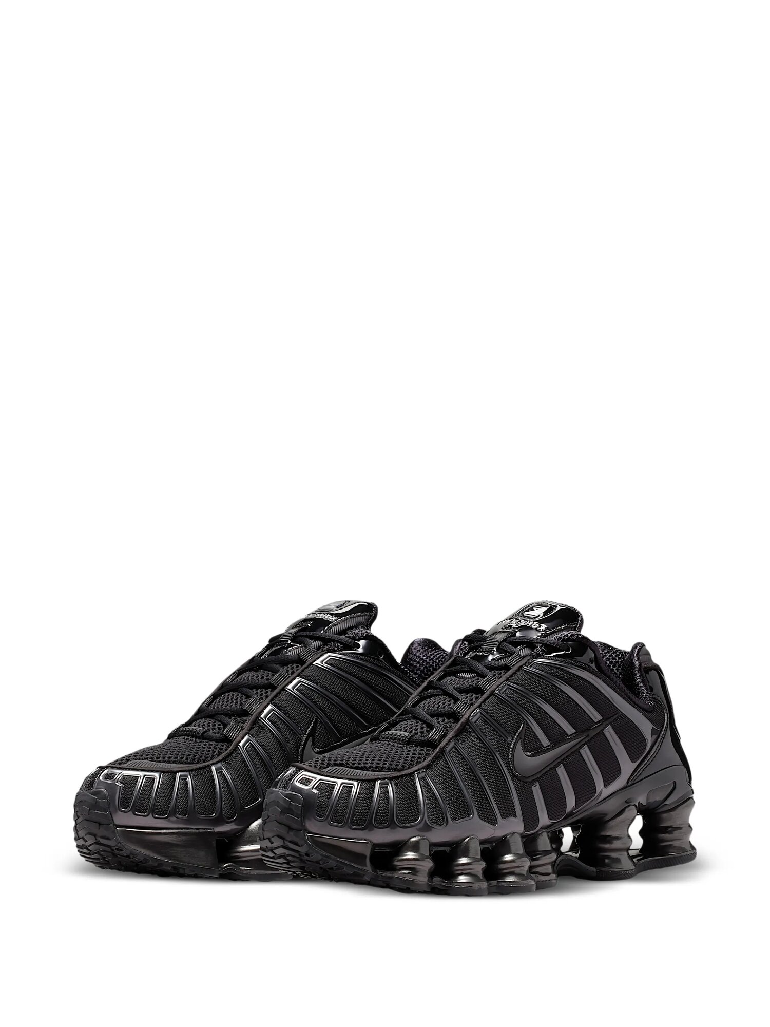 Кроссовки NIKE Shox, размер 8 US, black/black — фото 1
