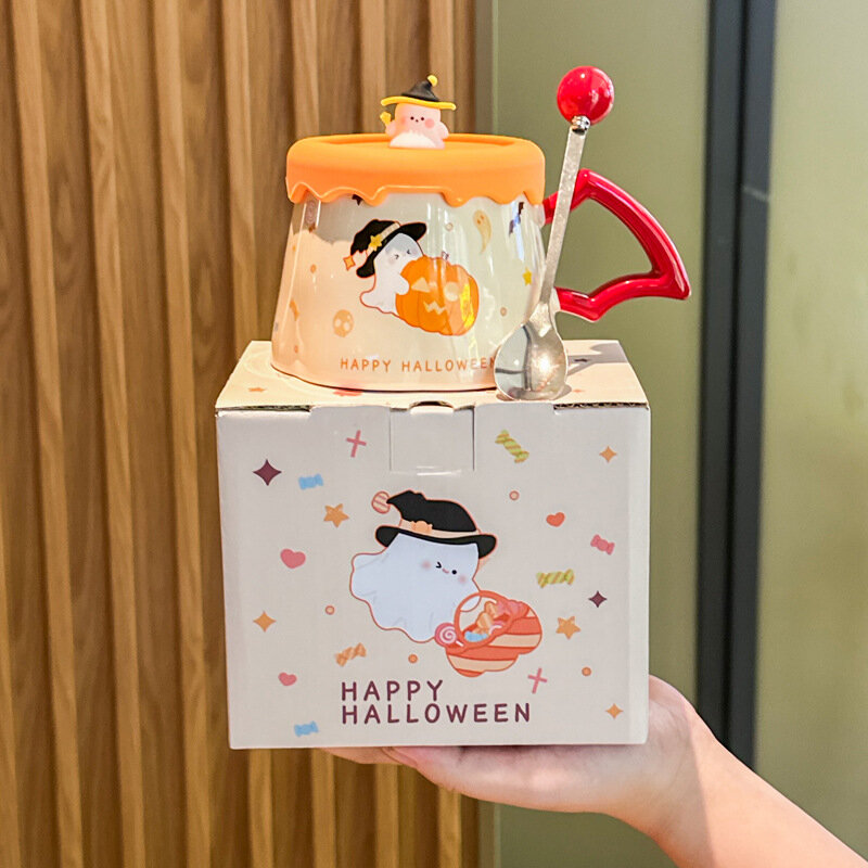 Милая керамическая кружка в виде привидения — отличный подарок на день рождения, идеально подходящий для лучших подруг или в качестве подарка к началу учебного года/выпускному.