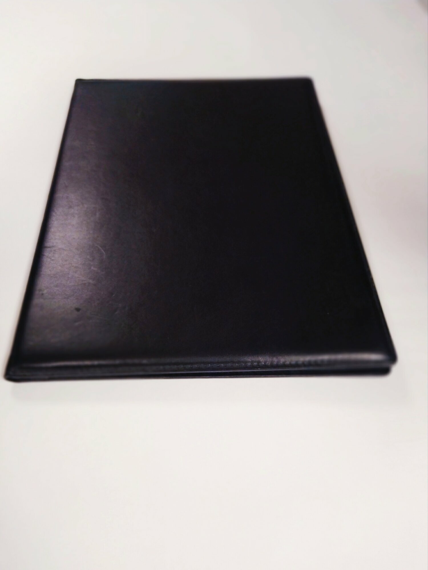 Адресная папка формат А4 25х32, кожа, цвет черный, 1шт.