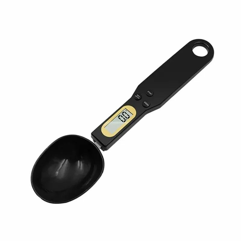 Электронные кухонные весы 0.1-500г Электронная мерная ложка весы, черный, белый