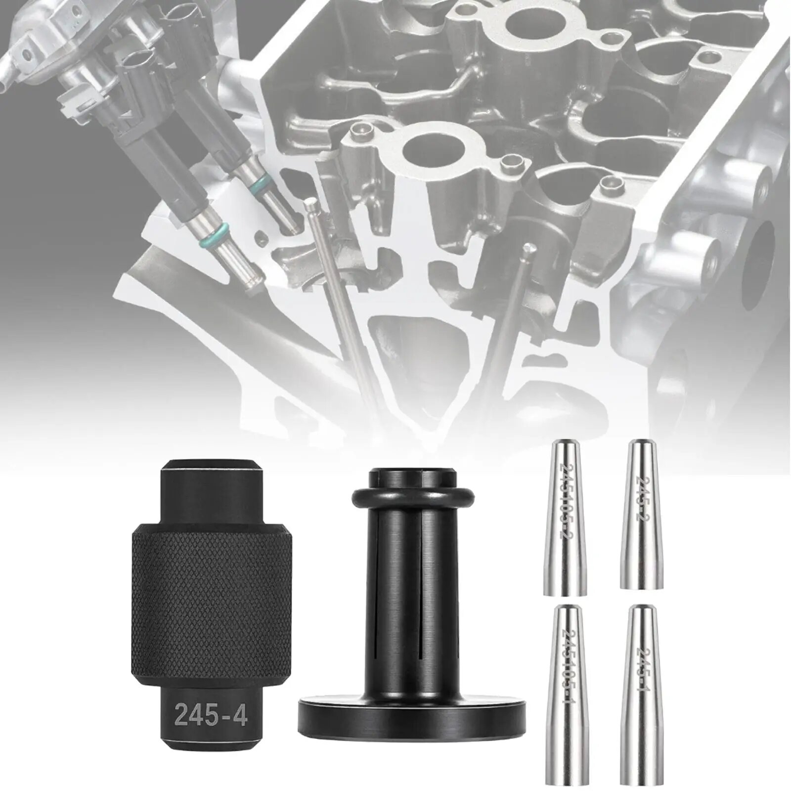 Комплекты уплотнений топливной форсунки GM245, двигатели, замена запасных частей, запасные части, прочный, простой в установке сборка, комплект для ремонта уплотнений двигателя