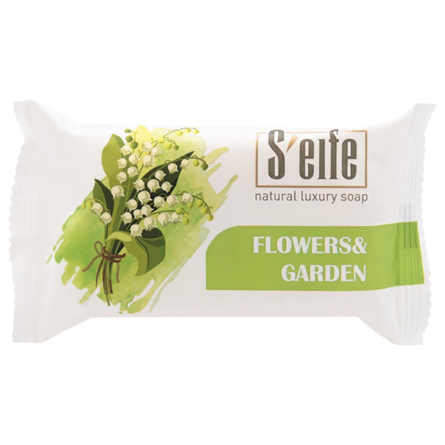 Комплектация 16 шт. Мыло туалетное 100 г S'EIFE «Flowers & Garden» (Цветы и Сад), КМЗ, штампованное