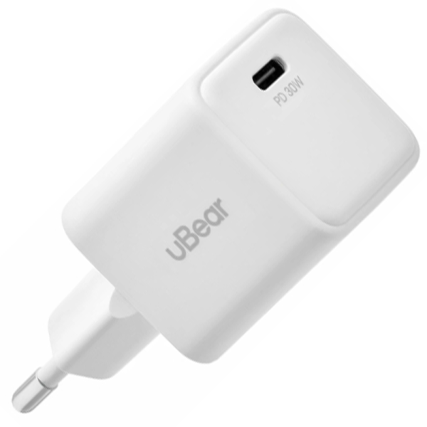 СЗУ uBear Bridge 30W GaN USB-C (WC25WHPD30-C) Белый