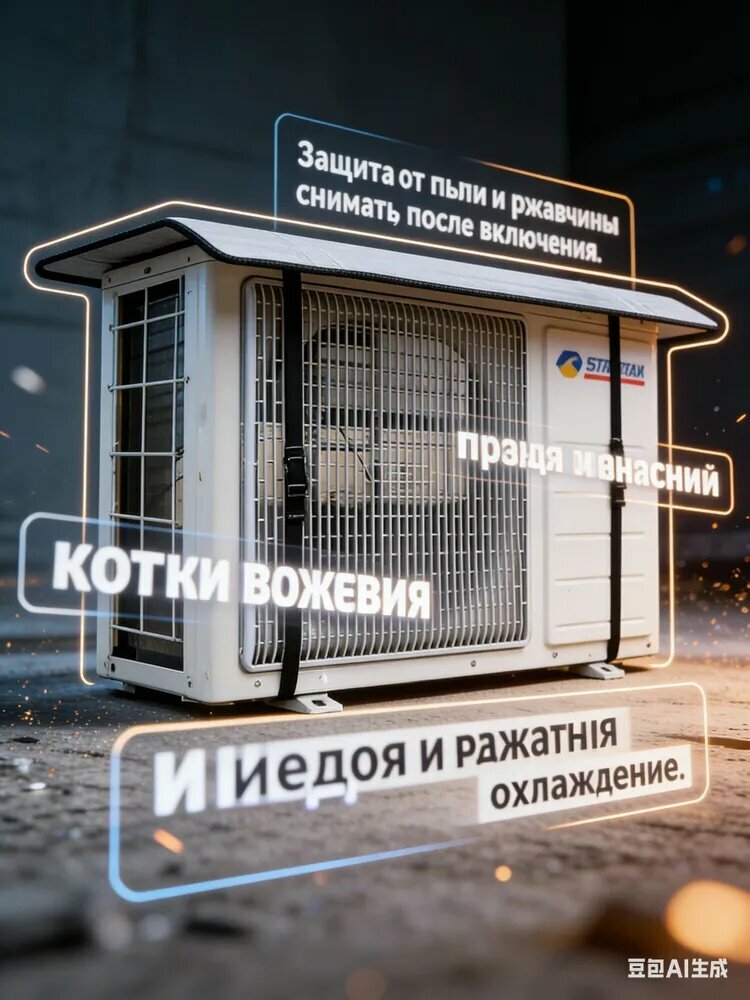 Козырёк для наружного блока кондиционера, защита от дождя, снега и солнца, 40*80 см, универсальный водоотталкивающий чехол