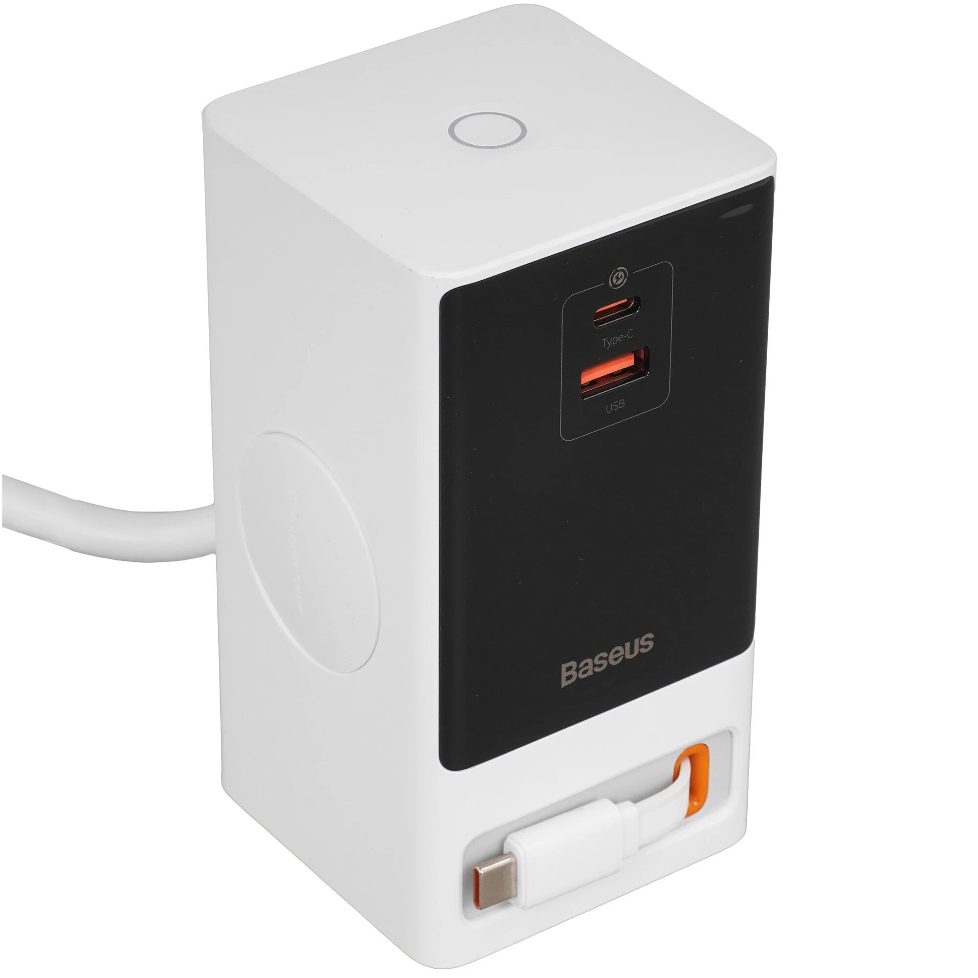 Сетевое зарядное устройство Baseus PSLR000602 PowerCombo 65W 1.5м (белый) 12 мес. гарантия