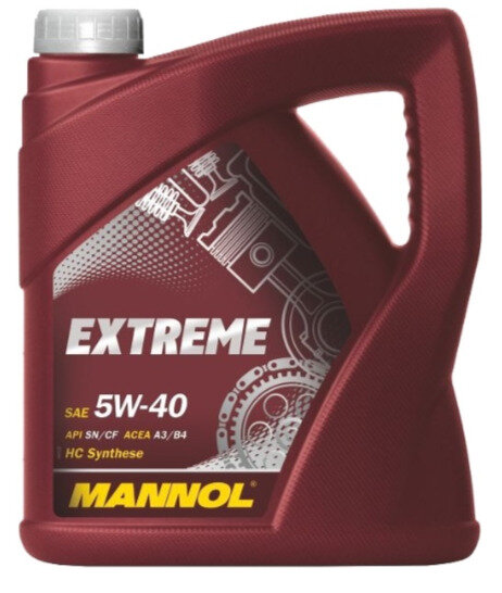 Масло моторное Mannol EXTREME 5W40, синтетика, 4 литра EXTREME 4л синтетика SCT - MANNOL 1021