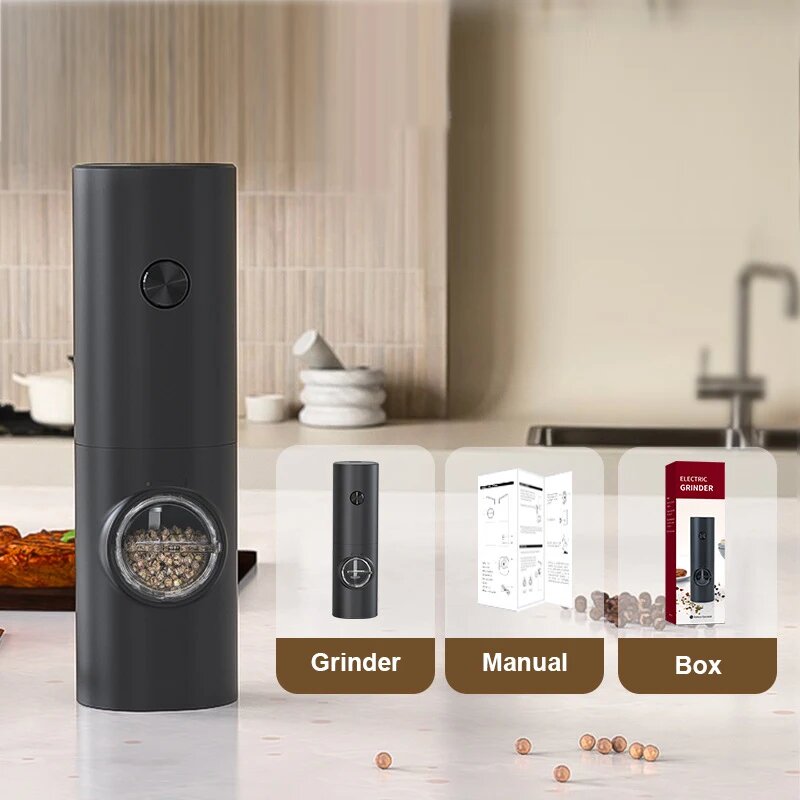 Электрическая мельница для соли и перца MILLS Battery Black