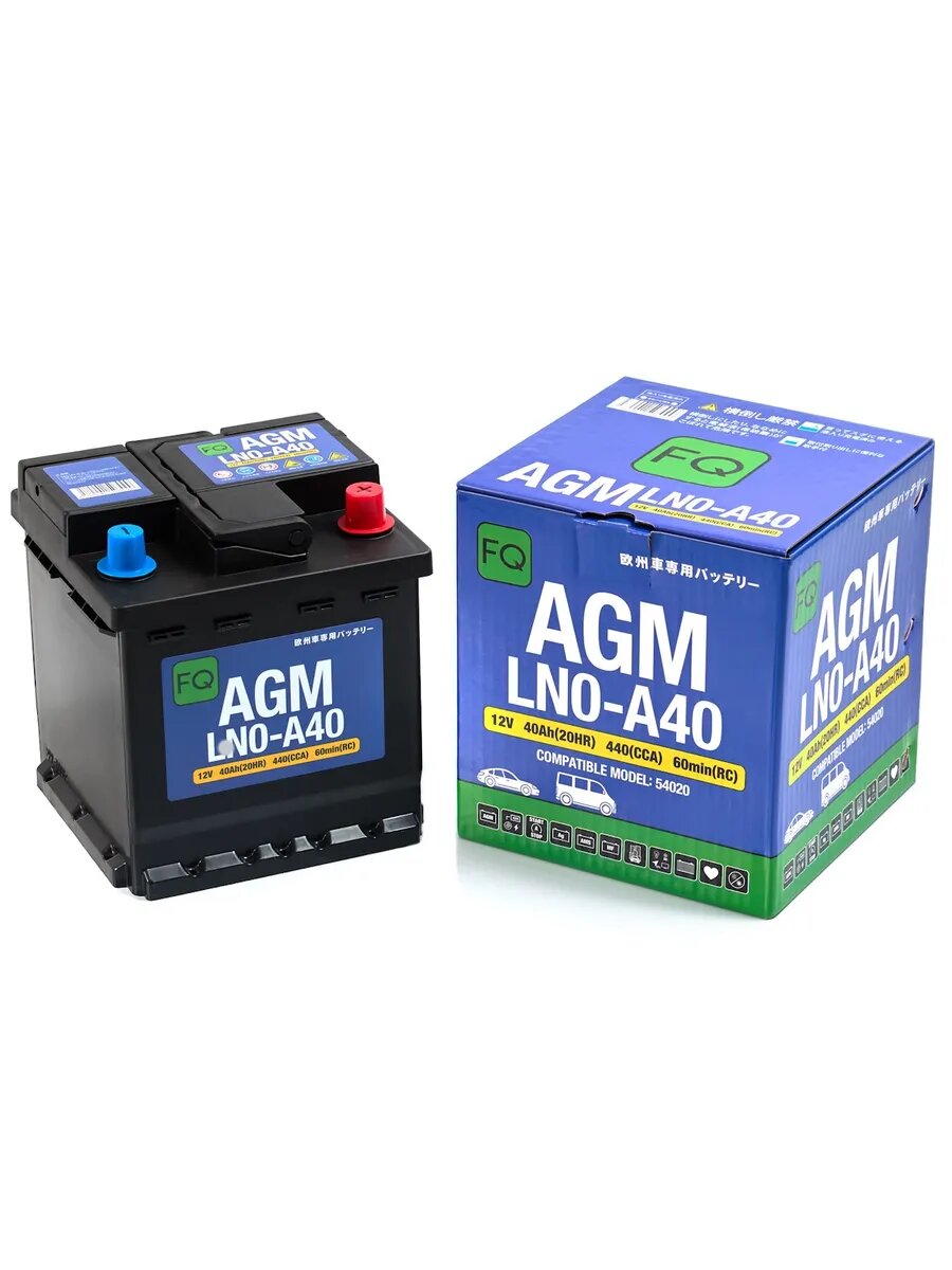 Аккумулятор FQ AGM LN0-A40 12V 40Ач обр. пол.