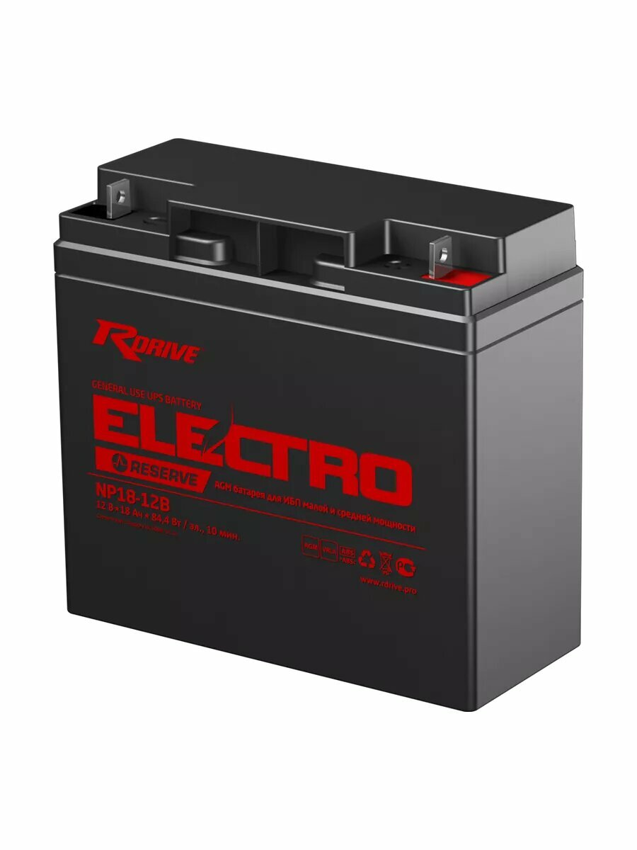 Аккумулятор RDrive ELECTRO RESERVE NP18-12B 12V 18Ач