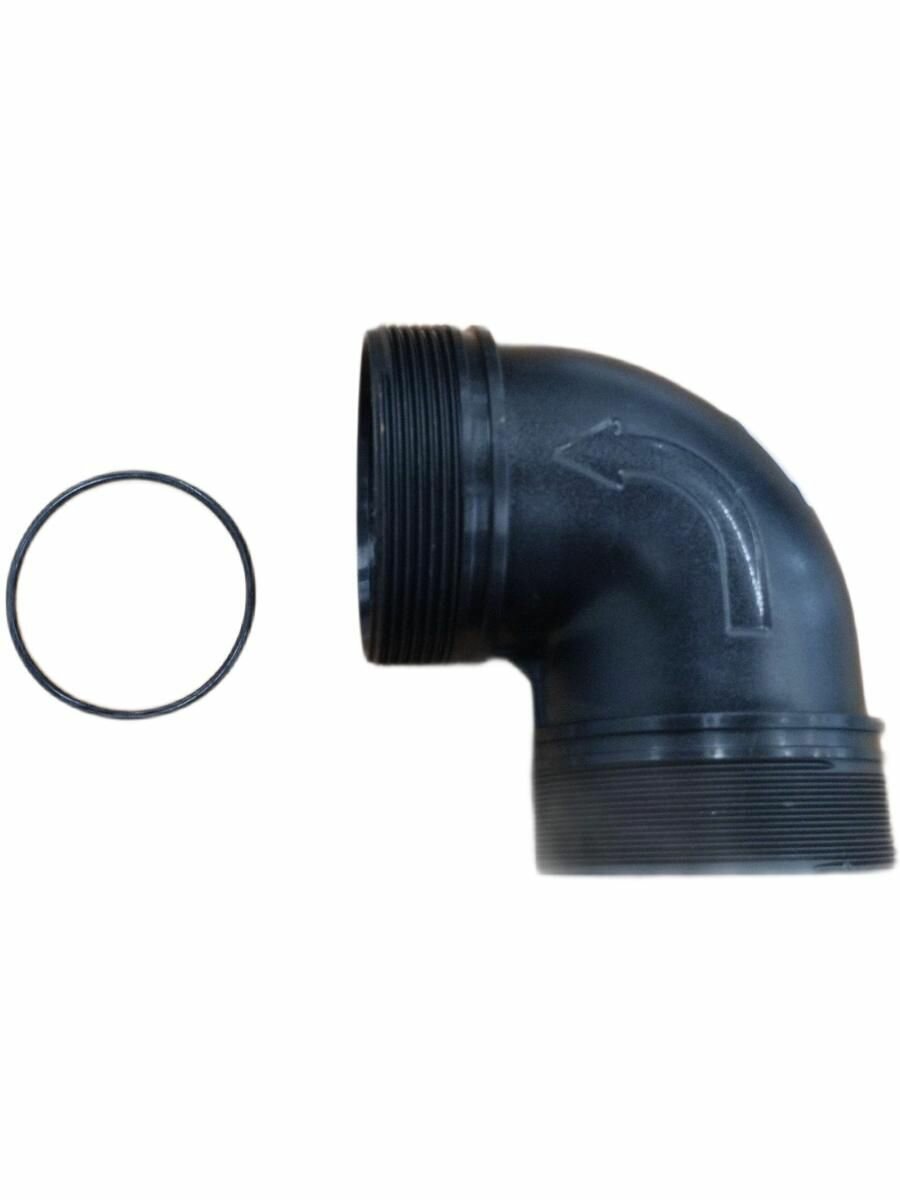 Угольник адаптера Джилекс 2 1/2"-2 1/2" с кольцом (арт.- М3775, М1914)
