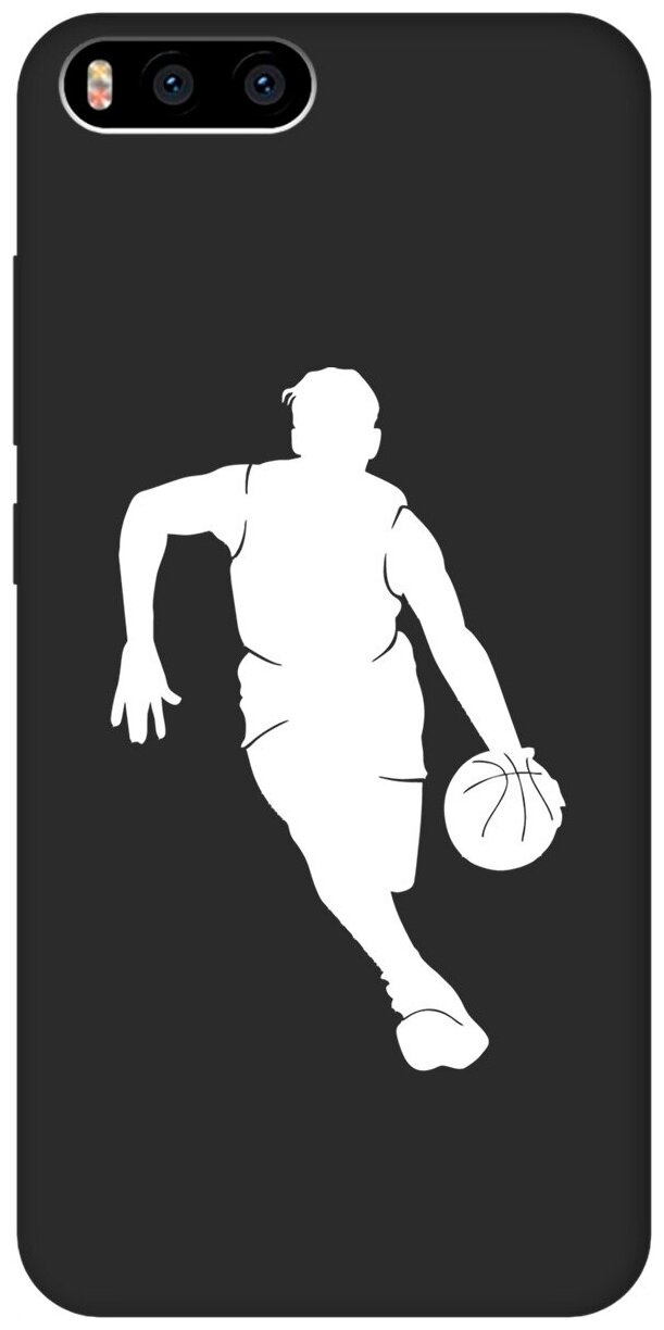 Матовый чехол Basketball W для Xiaomi Mi 6 / Сяоми Ми 6 с 3D эффектом черный