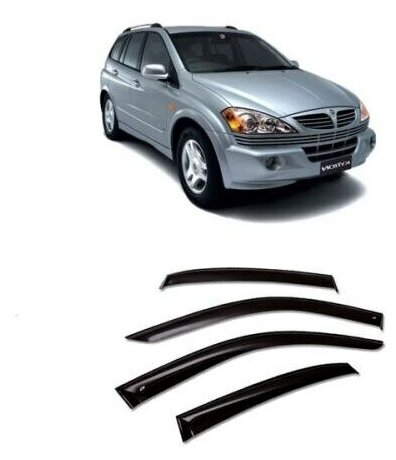 Дефлекторы боковых окон SSANG YONG Kyron Ссанг Йонг Кайрон (2006/2012)