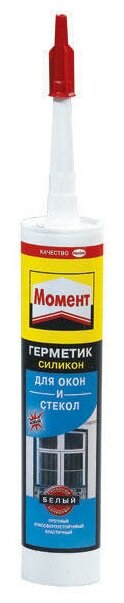 Герметик силиконовый для окон и стекол белый 280мл Henkel 611648