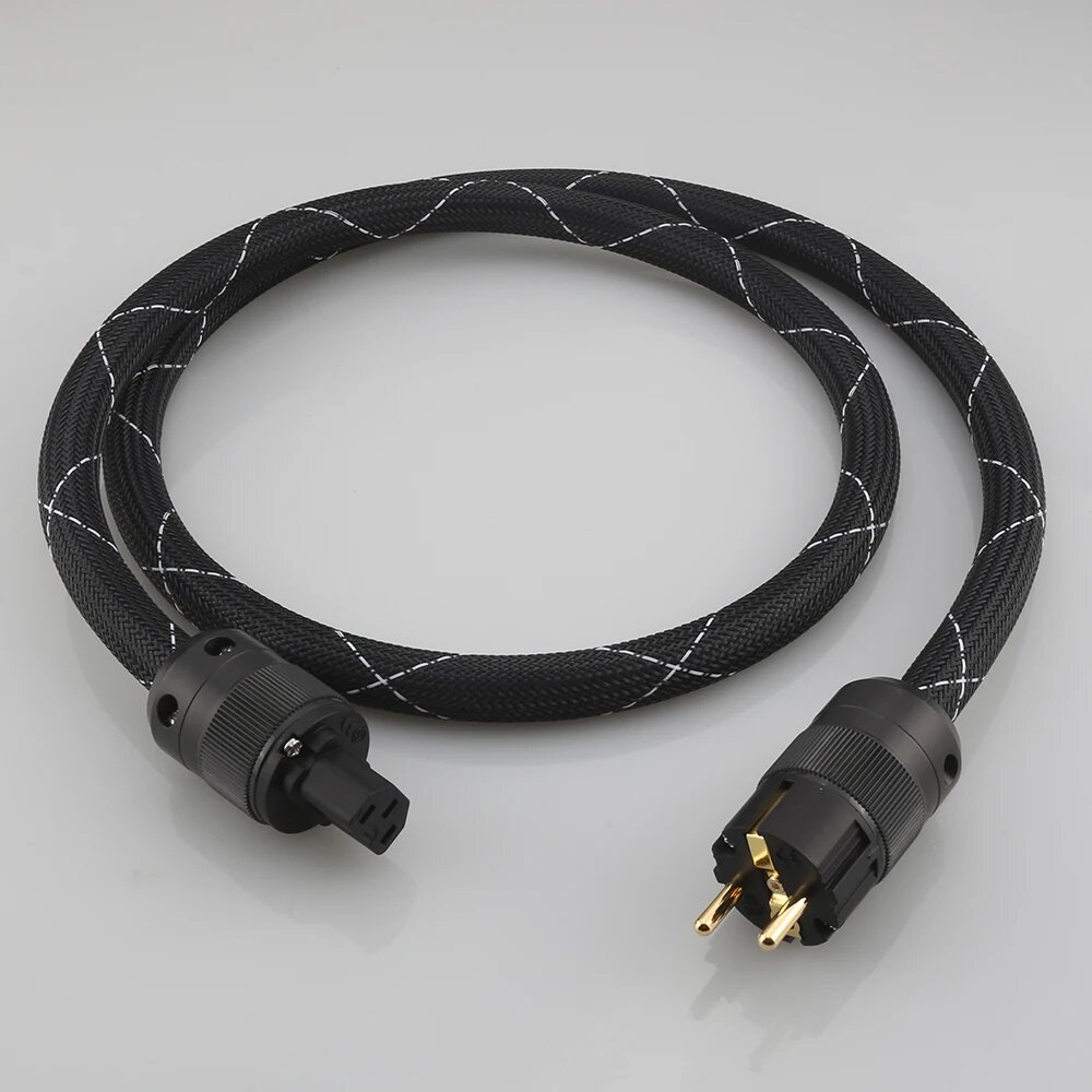 Hi End Audiocrast 8N медный кабель питания Schuko для DVD CD AMP EU power cable, 1.5m