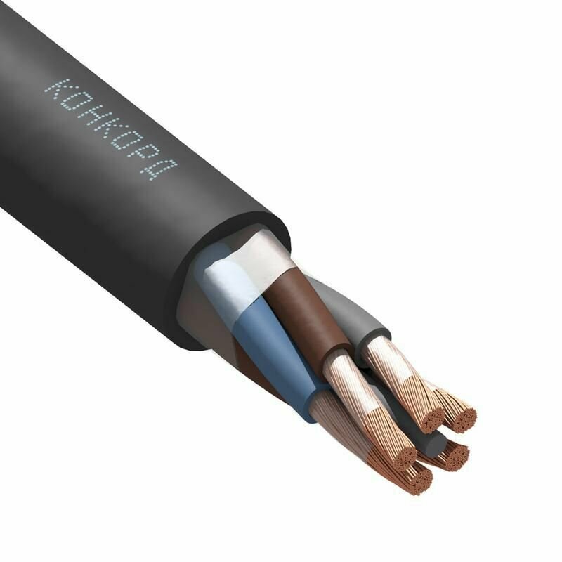 Кабель КГ-ХЛ 5х10 (N) 220/380-2 (м) Конкорд 107 (10 Метров)