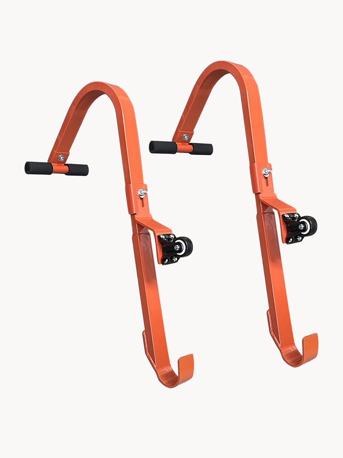 Стационарная лестница, Лестница на крышу, регулируемая, с нескользящими крюками