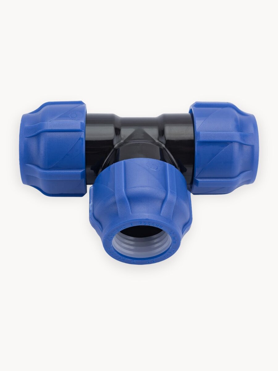 Тройник ПНД компрессионный Ду 25