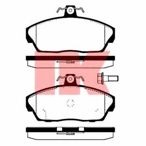 Комплект передних тормозных колодок Nk 224022 для Land Rover Freelander