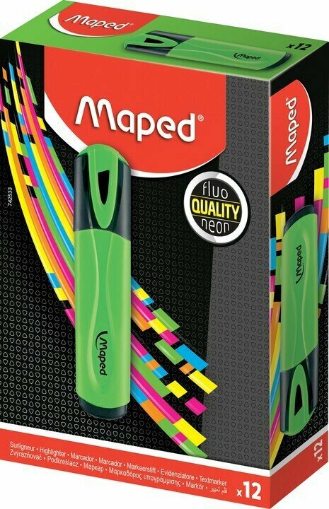 Маркер-выделитель Maped Fluo Peps Classic, зеленый
