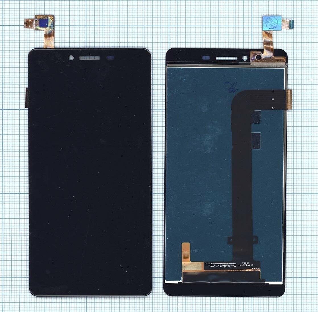 Дисплей для смартфона Micromax Canvas 6 Pro E484, черного цвета