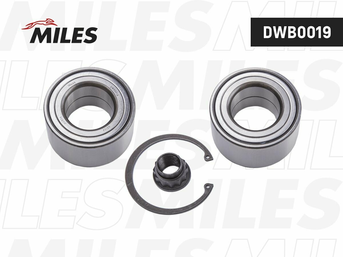 Подшипник ступ. TOYOTA AVENSIS/CAMRY/COROLLA/LEXUS RX300 01- пер, MILES DWB0019