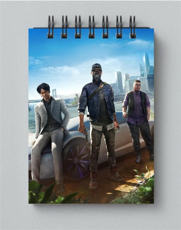 Блокнот Watch Dogs, Сторожевые псы №3, Размер А6, 10 на 15 см