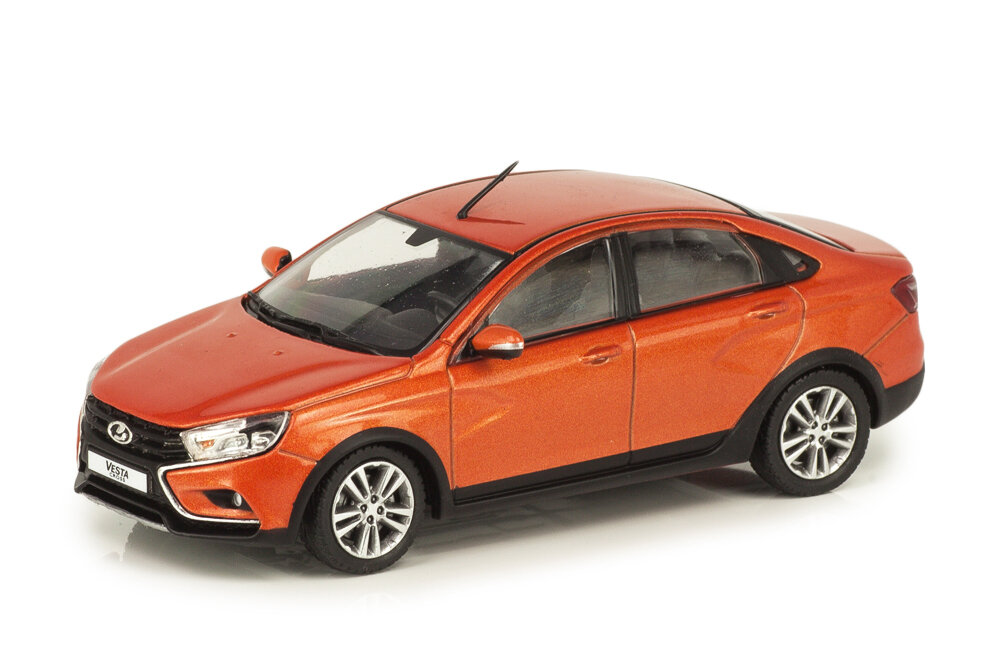 Модель коллекционная LADA IMAGE Волжский автомобиль веста кросс 2020 orange metallic