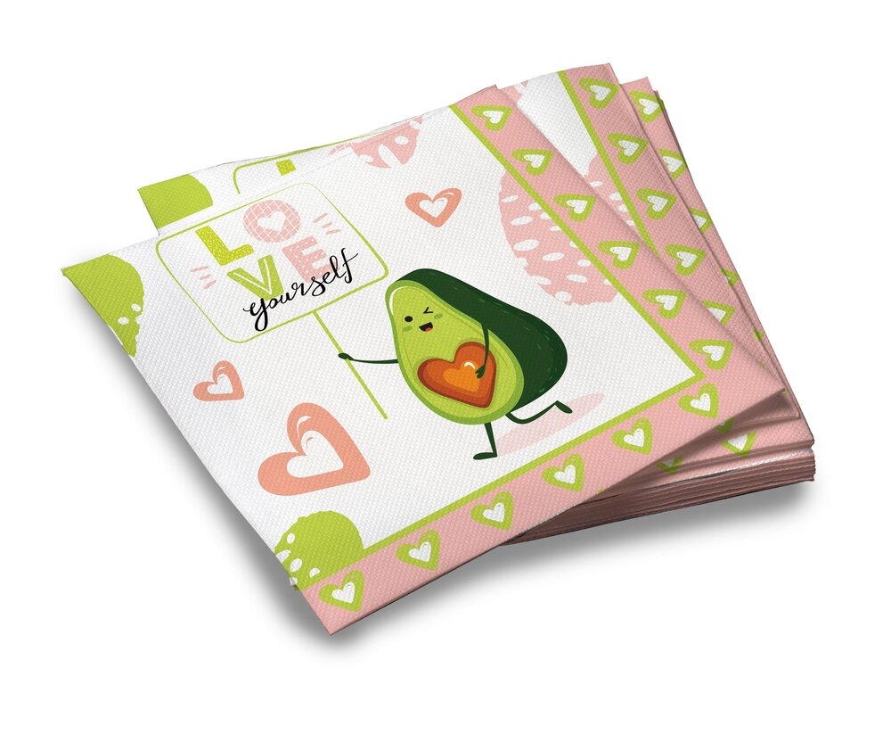 Набор салфеток для сервировки стола Авокадо-1 (2 упаковки), 40 шт, ND Play