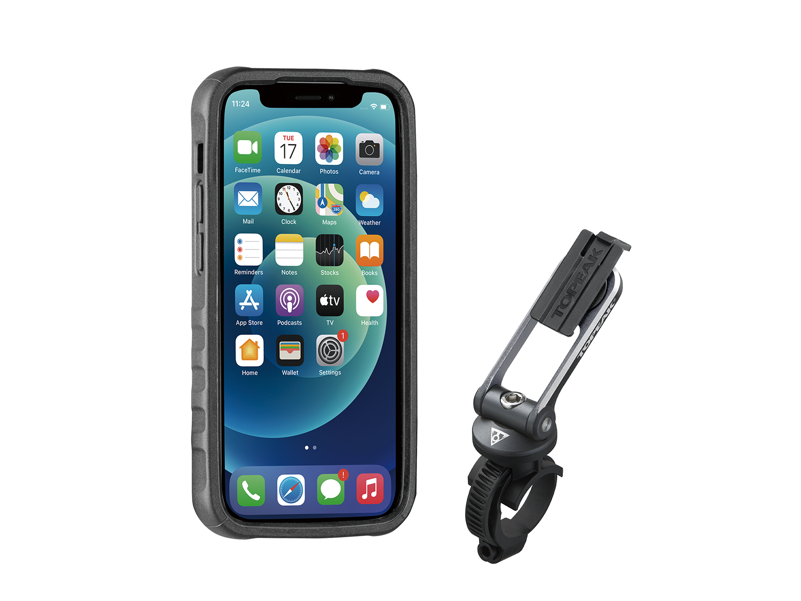 Бокс с креплением Topeak RideCase iPhone 12 mini (TT9867BG), цвет Серый