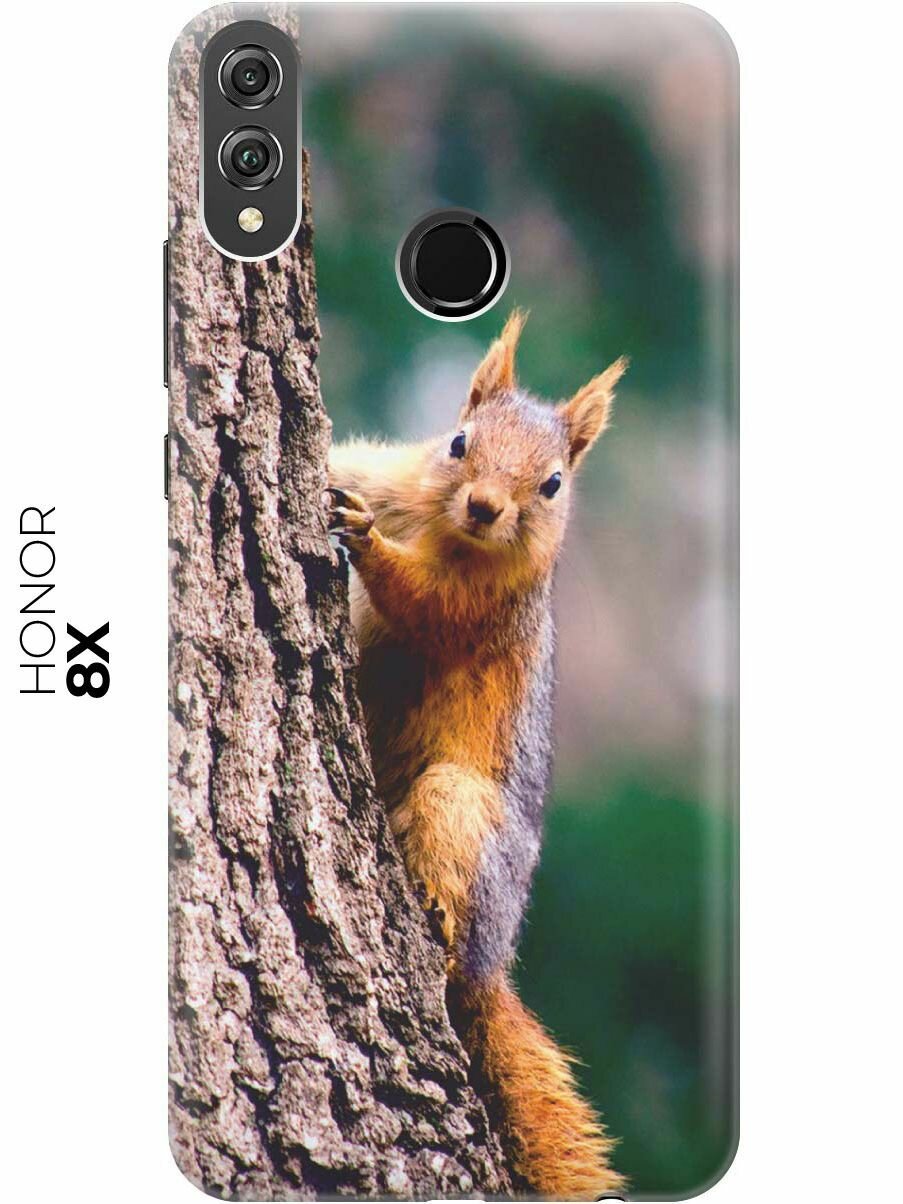 Чехол - накладка ArtColor для Honor 8X с принтом "Белочка"