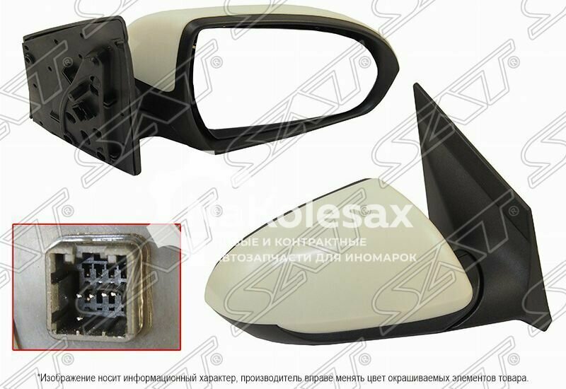 Зеркало Hyundai Solaris 17-22 / Solaris HS 24- (Справа/ Обогрев/ Регулировка/ 5 контактов) Sat арт. ST-HNS2-940-1