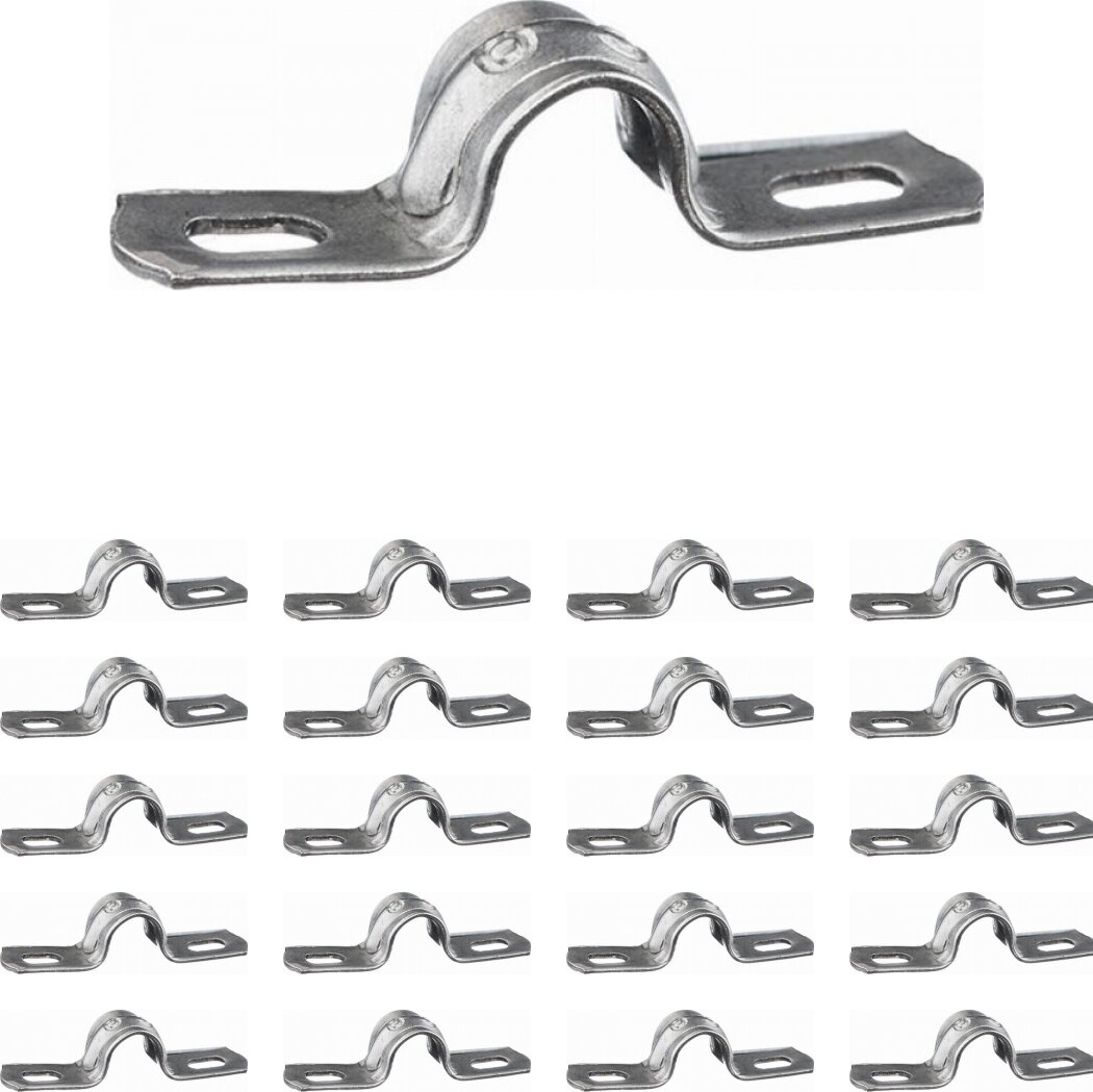 Скоба металлическая двухлапковая D8 (комплект из 50 шт.)