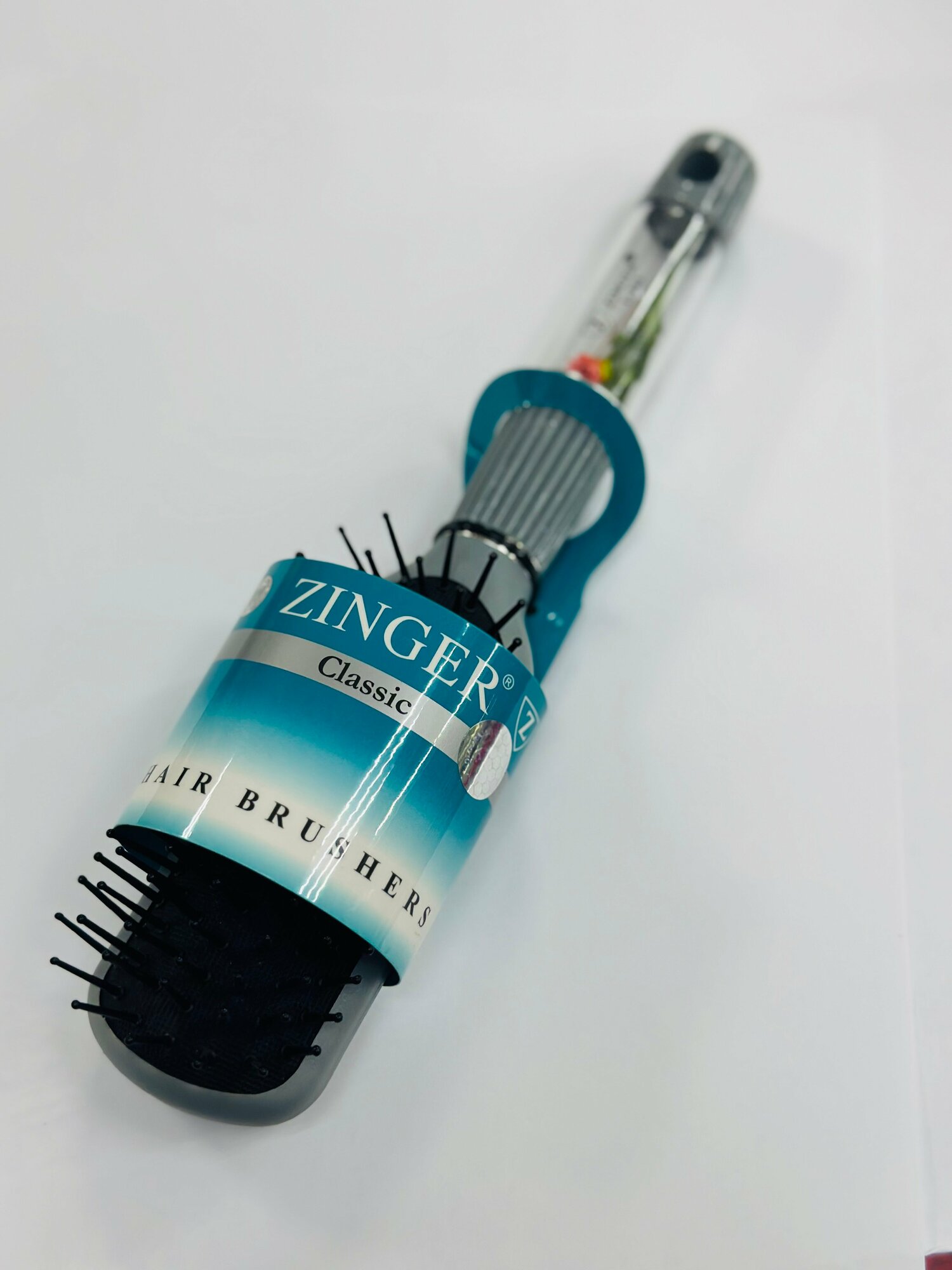 Расческа Zinger Classic для волос массажная 1-781 с декором внутри