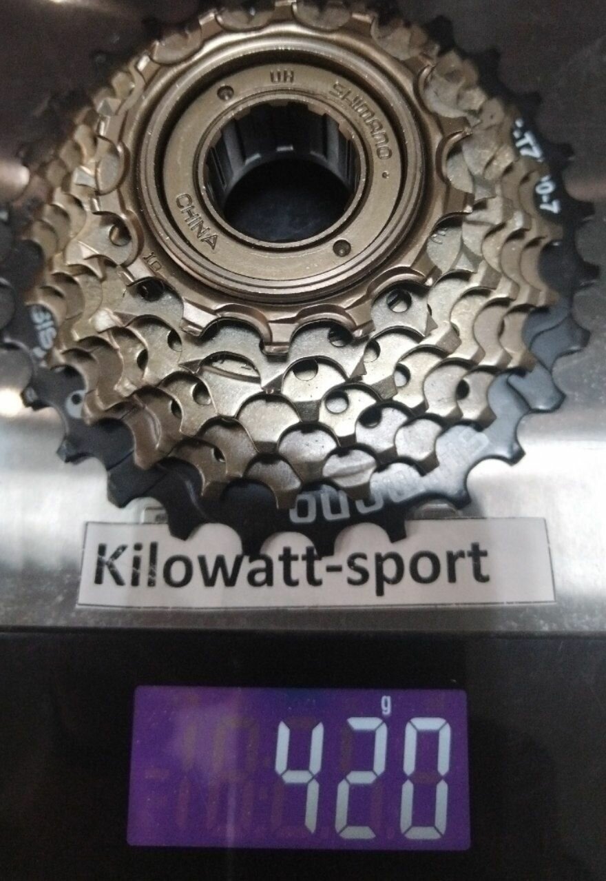 Трещотка велосипедная Shimano MF-TZ500, 7 скоростей, черный цвет, 420 гр