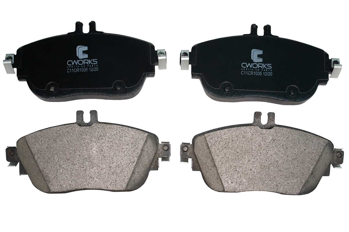 CWORKS C11CR1035 колодки тормозные передние, low metallic, nissan