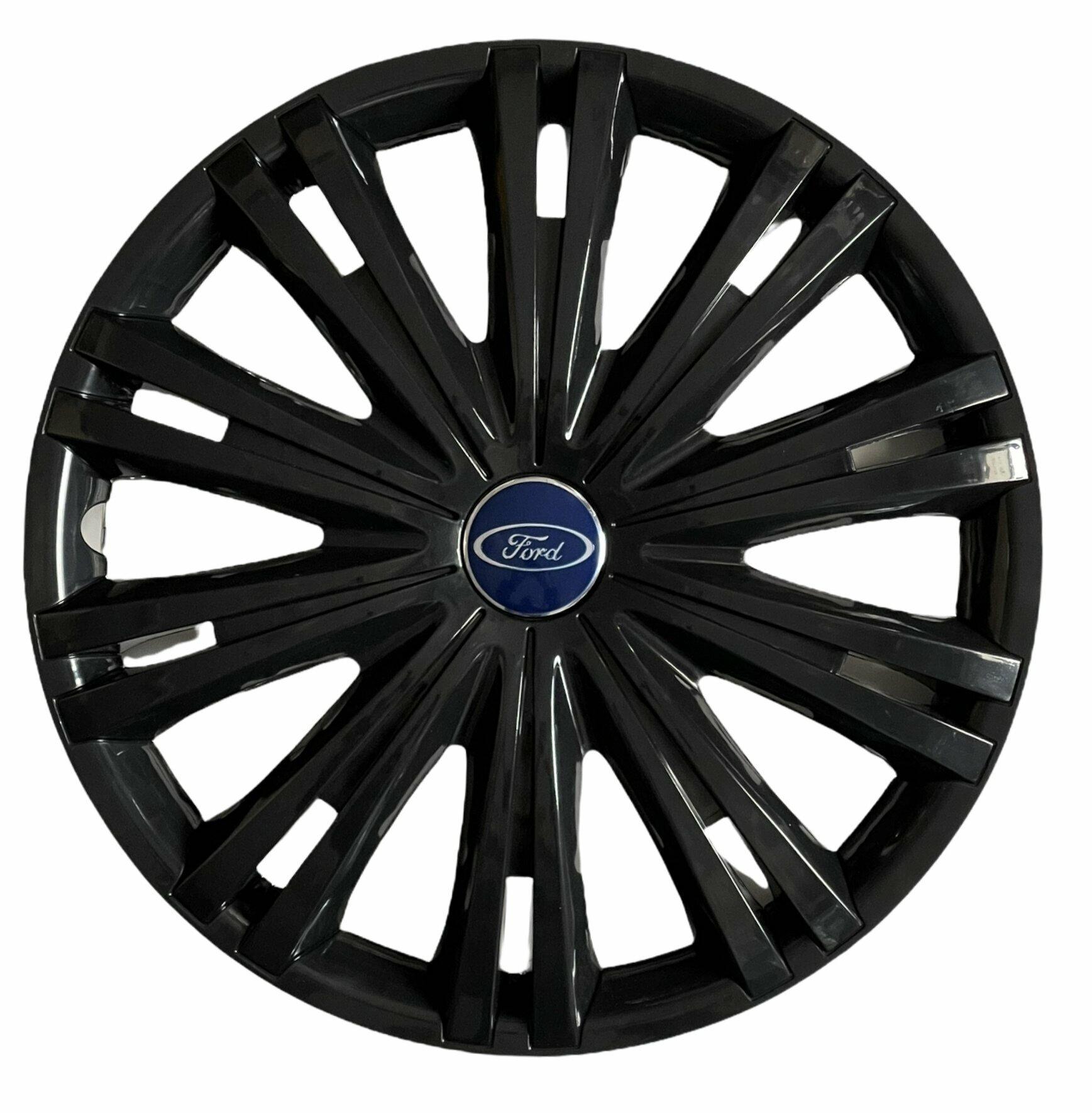 Автомобильные колпаки на диски ФОР гига черная R16", в комплекте 4 колпака