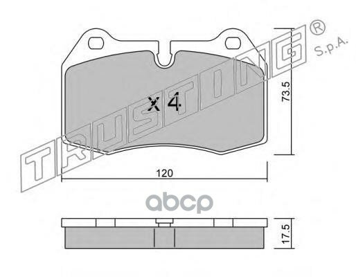 К-т дисков. тормоз. колодок BMW 725-740 94- П Trusting арт. 6610