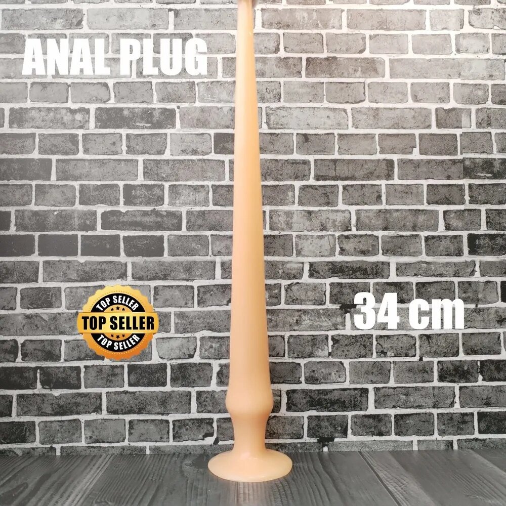 Фаллоимитатор на присоске / длинная анальная пробка