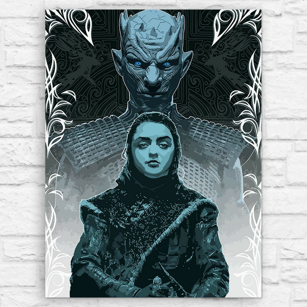 Картина по номерам на холсте сериал Игра Престолов (Game of Thrones, GOT, Арья Старк) - 13666 В 30x40