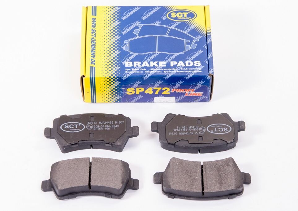 Колодки тормозные задние для Ford Galaxy (с 2006 г), S-Max (с 2006 г), Volvo XC60 (с 2008 г), XC70 (с 2007 г), Range Rover Evoque (с 2011 г) комплект 4 шт. арт SP472