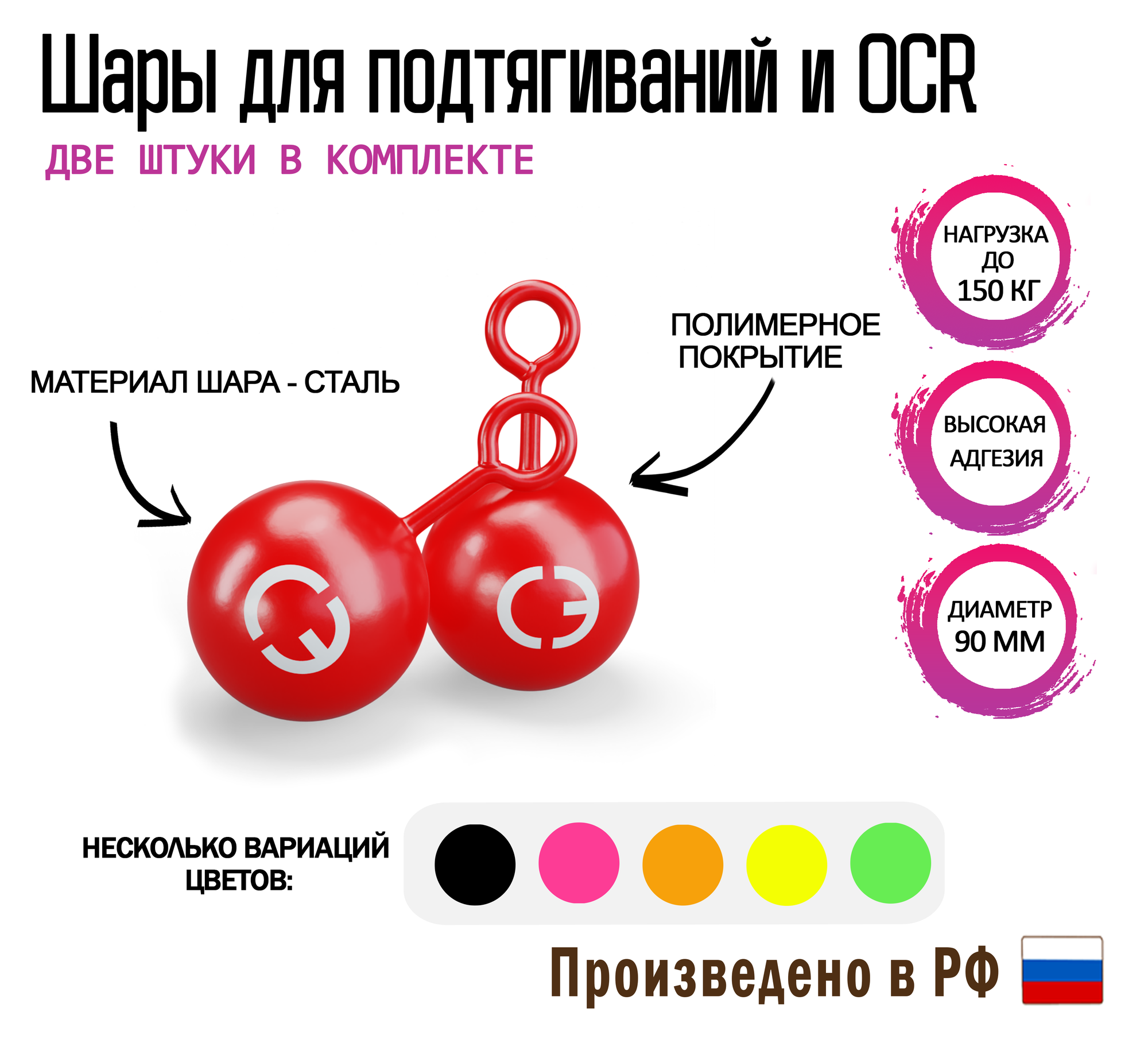 Подвесные шары для подтягиваний и OCR