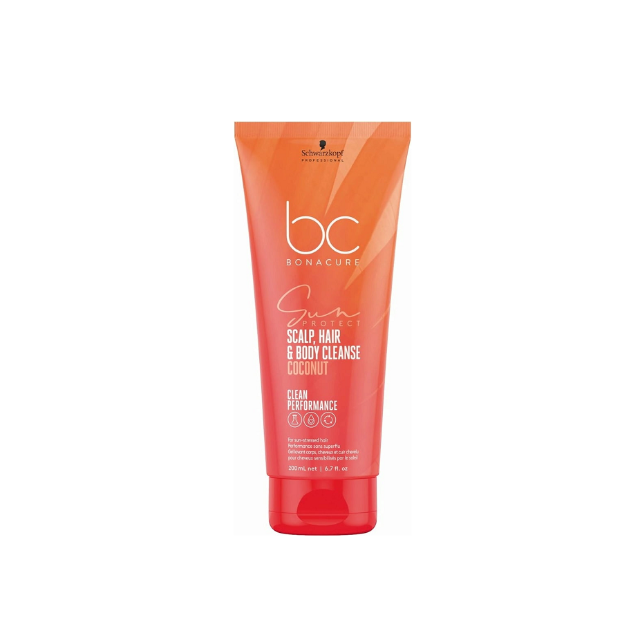 Schwarzkopf Professional Schwarzkopf Bonacure Sun Protect Scalp, Hair & Body Cleanse - Шампунь защита от солнца для волос и тела 200 мл