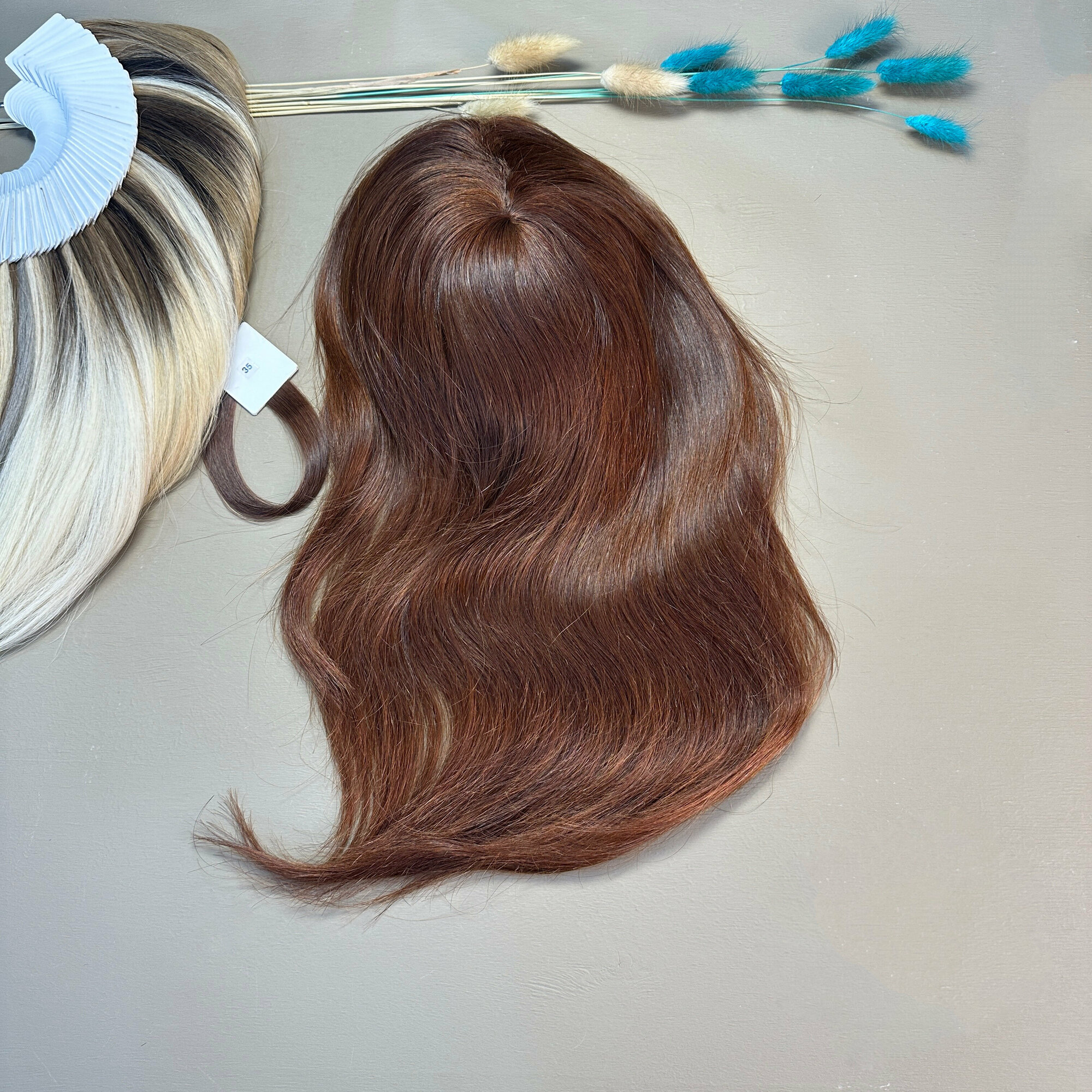 Микросистема теменная из славянских волос Belli Capelli 45 см №35