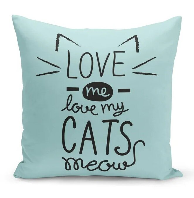 Наволочка декоративная Grand Style Love Me 45х45 на молнии 2 шт