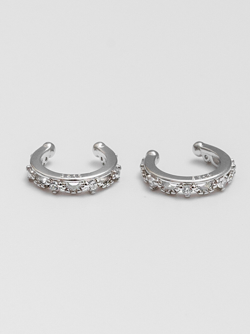 Серьги каффы, кристаллы Swarovski