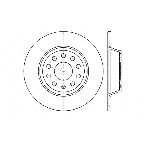 STELLOX 6020-4840-SX (23-0434 / 230434 / 30872940) диск тормозной задний\Mitsubishi (Мицубиси) carisma, Volvo