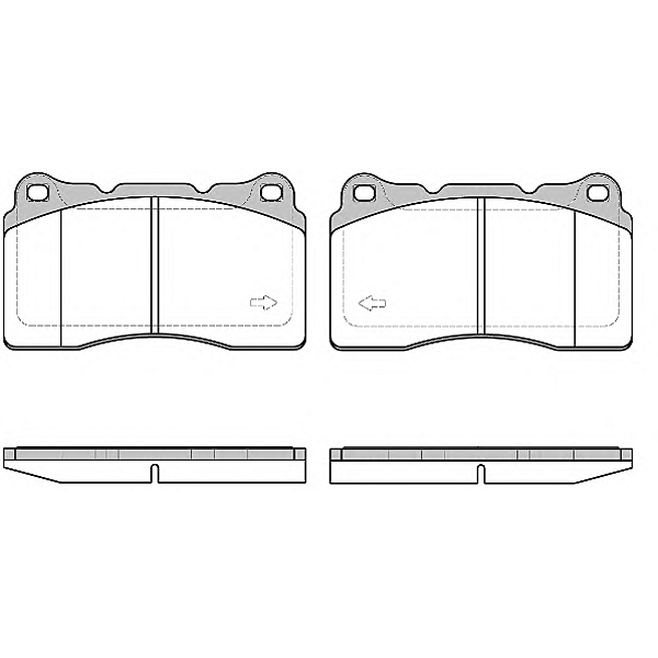 REMSA 0666.40 (410609317R) 666 40 колодки дисковые передние\ Renault (Рено) Megane (Меган) 08
