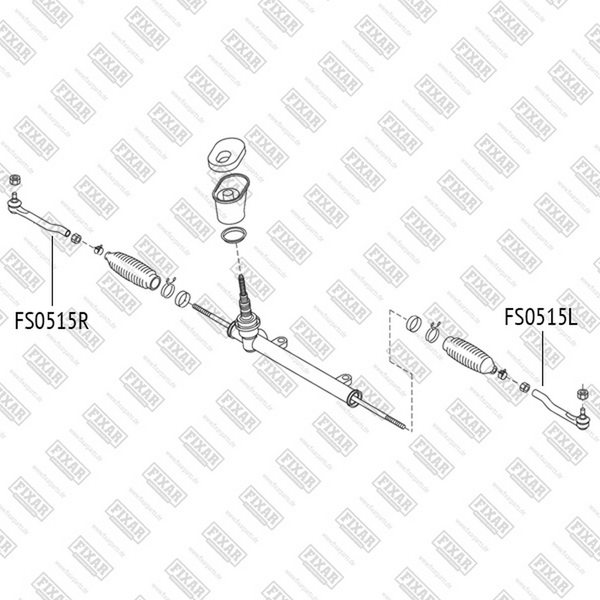 FIXAR FS0515R наконечник рулевой тяги Nissan (Ниссан) Micra (Микра) / note / tIIda 03-